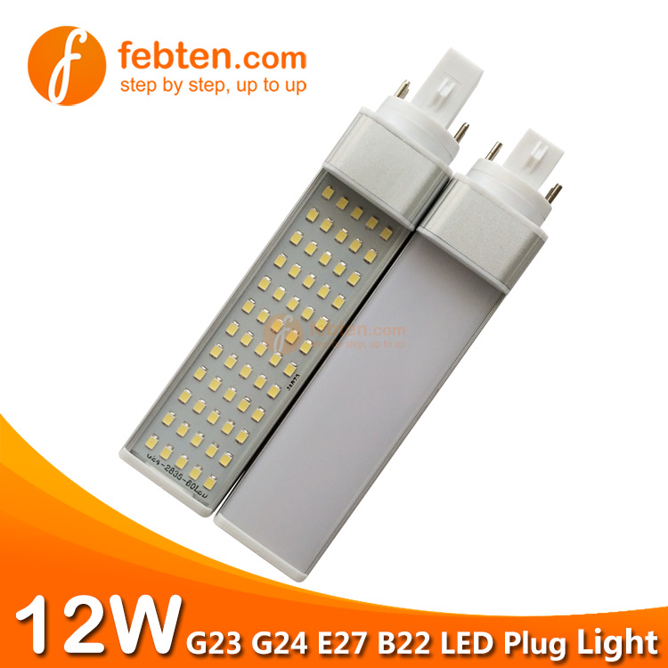 12W LED Plug Light G24D/G24Q/GX24D/GX24Q/G23/E27/E14/B22