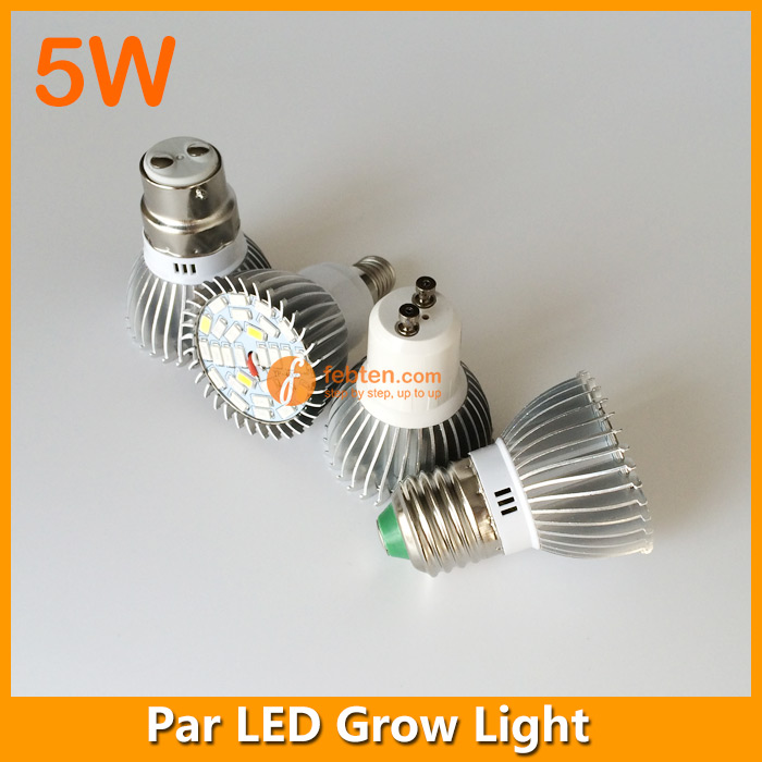SMD5730 5W LED Grow Bulb 28LEDs