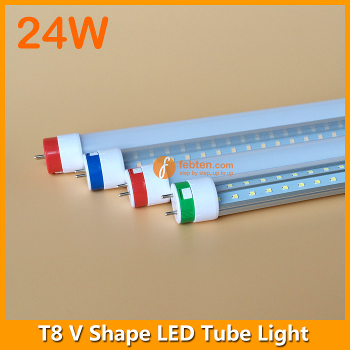 4ft 24W LED T8 V Shape Tube Light 240degree Beam Angle