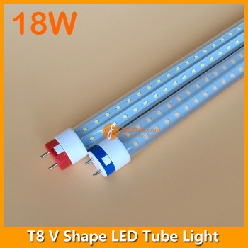 3ft 18W LED T8 V Shape Tube Light 240degree Beam Angle
